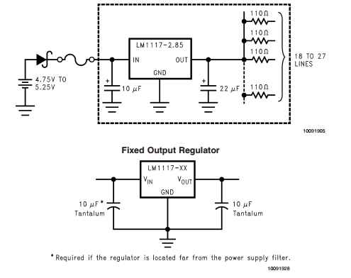 LM1117T-5.0 Power Mosfet IC Transistor 800mA Low-Dropout Linear Regulator
