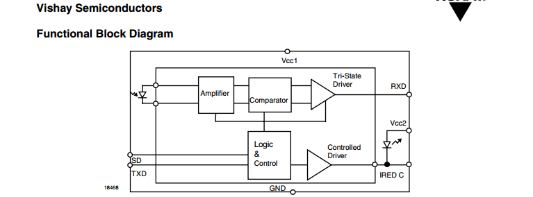 RF Integrated Circuit Chip TFDU4101-TR3 Infrared Transceiver Module for ...