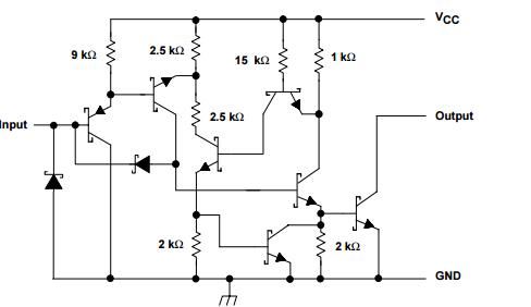 Small Scale Integrated Circuits SN74LS06N Hex Inverter Open Collector