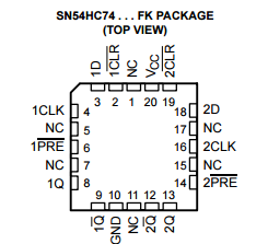 Transistor Integrated Circuit Chip SN74HC74N Positive Edge Triggered ...