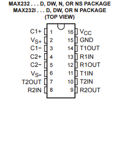Electronic Integrated Circuit Chip IC MAX232DR DUAL EIA-232 Drivers ...