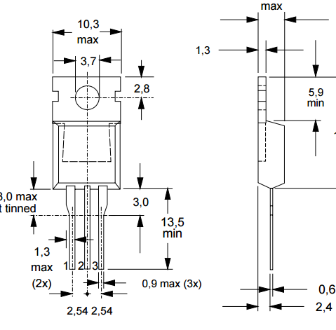 Complementary Power Mosfet Transistor BT136-600E Thyristor Triacs ...