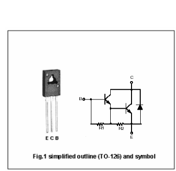 Silicon Power npn general purpose transistor 2N6038 TO -126 package