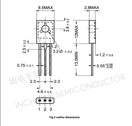 Silicon Power npn general purpose transistor 2N6038 TO -126 package