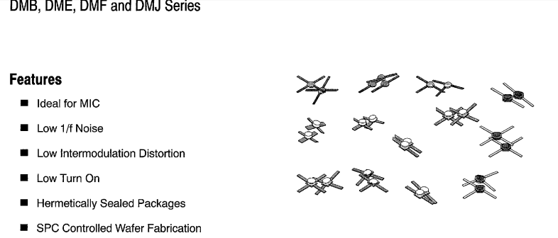 Silicon Beam Lead and Chip Schottky Barrier Mixer Diodes ME2206M6G