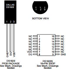 1-Wire Digital Thermometer DS1820