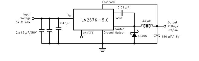 LM2676 SIMPLE SWITCHER High Efficiency 3A Step Down Voltage Regulator ...