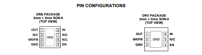 TUSB3410VF integrated circuit components High PSRR Low Dropout Linear Regulator
