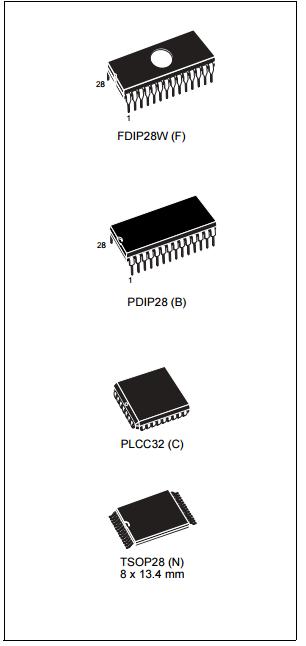 M27C512-10F1 Integrated Circuit Chip 512 Kbit 64Kb x8 UV EPROM and OTP ...