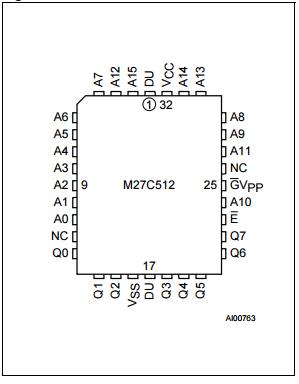 M27C512-10F1 Integrated Circuit Chip 512 Kbit 64Kb x8 UV EPROM and OTP ...