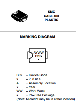 MBRS340T3G Rectifier Diode Surface Mount Schottky Power Rectifier