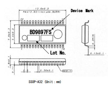 BD9897FS Integrated Circuit Chip Silicon Monolithic Integrated Circuit