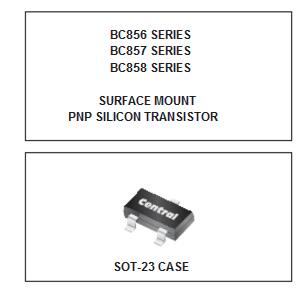 BC858B SURFACE MOUNT PNP SILICON TRANSISTOR electrical circuit board ...