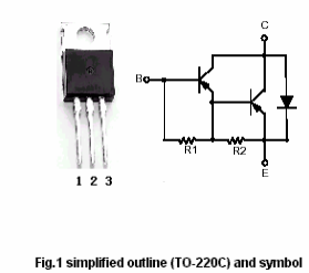 TIP105 transistor socket 3 pin , Silicon PNP Darlington Power Transistors