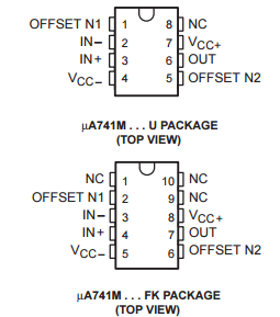 UA741CP GENERAL-PURPOSE OPERATIONAL AMPLIFIERS linear and digital integrated circuits electronic ...