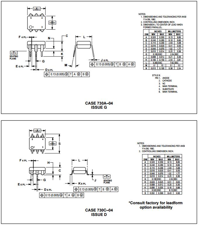 MOC3063 amplifier ic chip Integrated Circuit Chip 6-Pin DIP Zero-Cross Optoisolators Triac ...