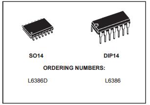 L6386D electronic integrated circuit Integrated Circuit Chip High Voltage High And Low Side Driver