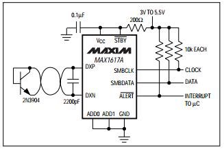 MAX1617AMEE Integrated Circuit Chip Remote/Local Temperature Sensor with SMBus Serial Interface