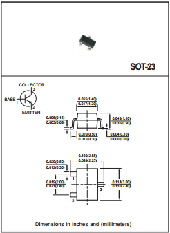 BC807-40 SOT-23 BIPOLAR TRANSISTORS TRANSISTOR(PNP) PNP General Purpose Amplifier integrated ...