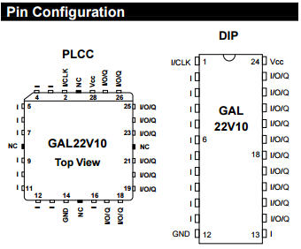 GAL22V10B-15LP High Performance E2CMOS PLD Generic Array Logic led ...