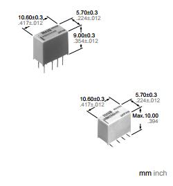 AGN200A12Z Electronic IC Chip ULTRA-SMALL PACKAGE SLIM POLARIZED RELAY