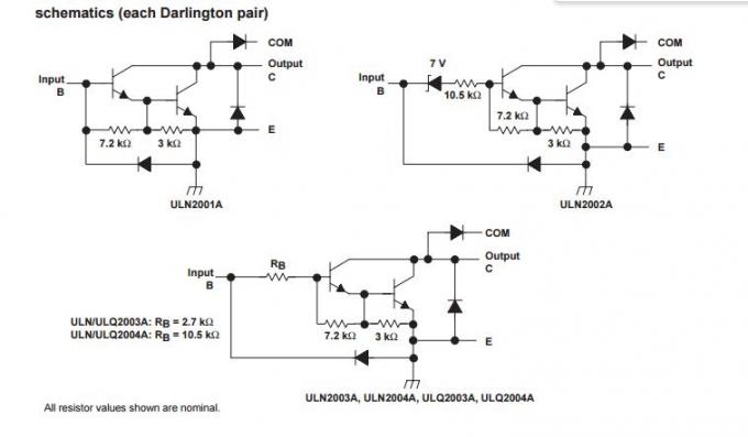 ULQ2003A High Voltage Led Electronic Circuit Board for High Current ...