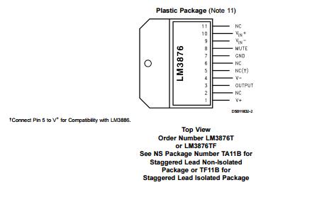 LM3876T Integrated Circuit Chip , amplifier ic chip Audio Power Amplifier