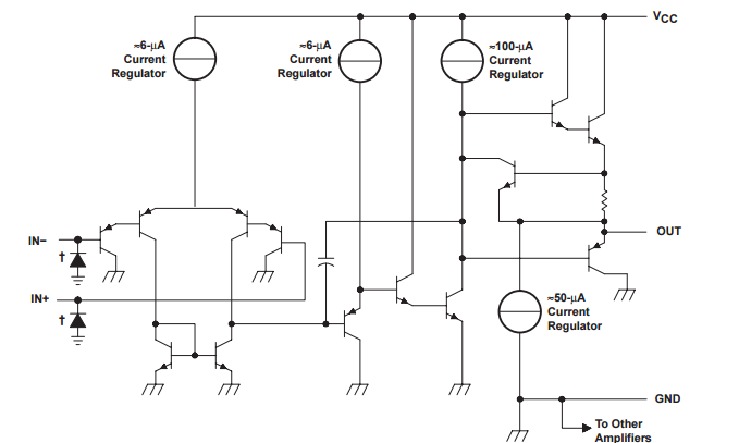 Quadruple operationl amplifiers common integrated circuits LM324ADR
