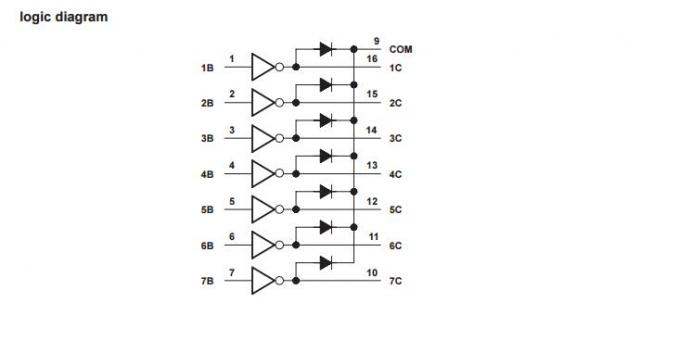 ULN2003APWR HIGH-VOLTAGE HIGH-CURRENT DARLINGTON TRANSISTOR ARRAY ...