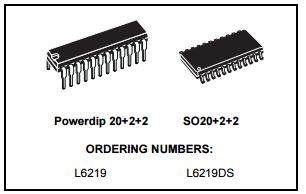 L6219DS Electronic IC Chips DUAL FULL-BRIDGE PWM MOTOR DRIVER