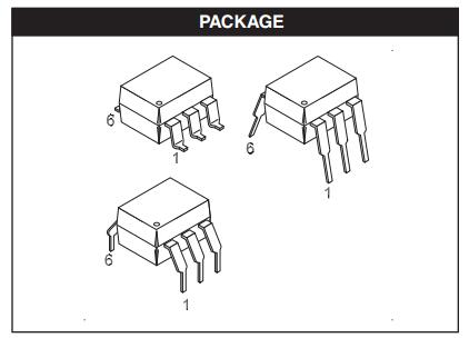 MOC3083M Rectifier Diode , 6 Pin Dip Zero Cross Optoisolators Triac Driver Laser Diode