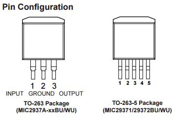 MIC2937A-3.3BU 750mA Low-Dropout Voltage Regulator diode rectifier ...