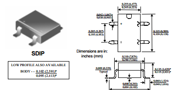 DF06S CURRENT 1.0 Ampere VOLTAGE 50 to 1000 Volts intregrated circuit ...