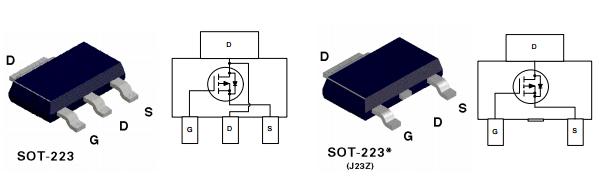 NDT456P Power Mosfet Transistor P-Channel Field Effect Transistor