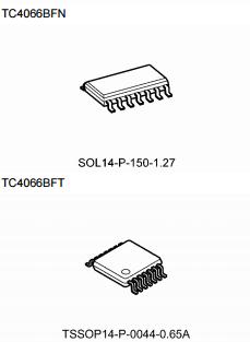 TC4066BP Electronic IC Chips QUAD BILATERAL SWITCH