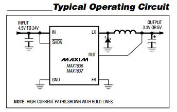 MAX1837EUT33-T 24V Internal Switch Integrated Circuit Chip 100 Duty ...