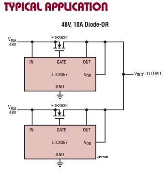 LTC4357CMS8-PBF Positive High Voltage Ideal Diode Controller Signal ...