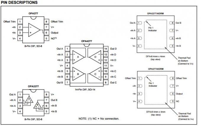 OPA277UA Sop-8 High Precision Operational Amplifiers Electronic Components