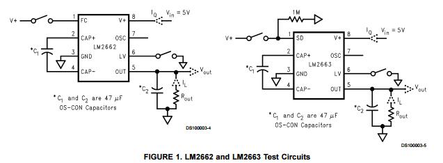 LM2662M Switched Capacitor Voltage Converter diode rectifier circuit