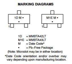 MMBTA42LT1G Power Mosfet Transistor NPN Silicon High Voltage Transistors