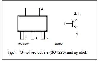 BCP56-16 Power Mosfet Transistor NPN medium power transistors
