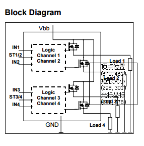 BTS724G Smart High-Side Power Switch Four Channels programmed integrated led circuit board