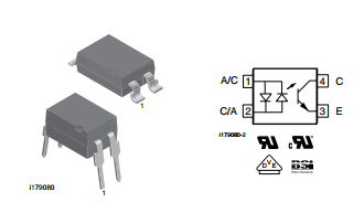SFH6206-3T Optocoupler, Phototransistor Output, AC Input digital ic ...