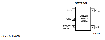 LM3722IM5X-4.63 Electronic IC Chips 5-Pin Microprocessor Reset Circuits