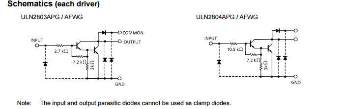 ULN2803APG 8ch Darlington Sink Driver pcb driver circuit board