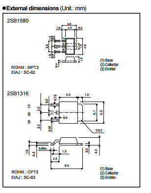 2SB1316TL Power Transistor low power mosfet switching power mosfet