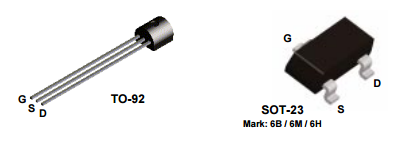 2N5486 Power Mosfet Transistor N-Channel RF Amplifier N-CHANNEL JFETS