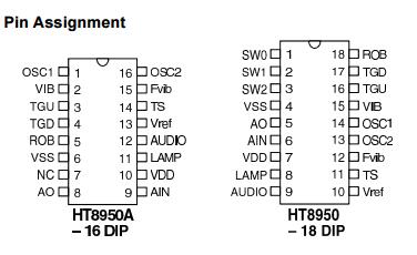 HT8950 Voice Modulator Tv Circuit Board Components Cfl Circuit Component