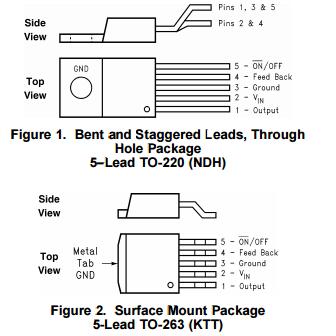 LM2595S-5.0 / NOPB LM2595 SIMPLE SWITCHERÂ® Power Converter 150 kHz 1A