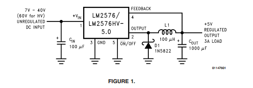 LM2576HVT-ADJ SIMPLE SWITCHER 3A Step Down Voltage Regulator